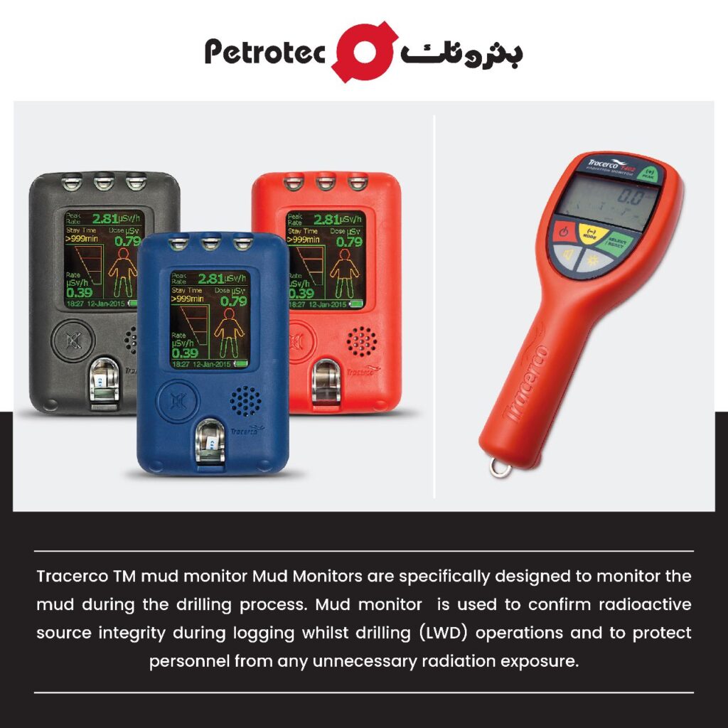 Tracerco TM Mud Monitors for monitoring the mud during the drilling ...